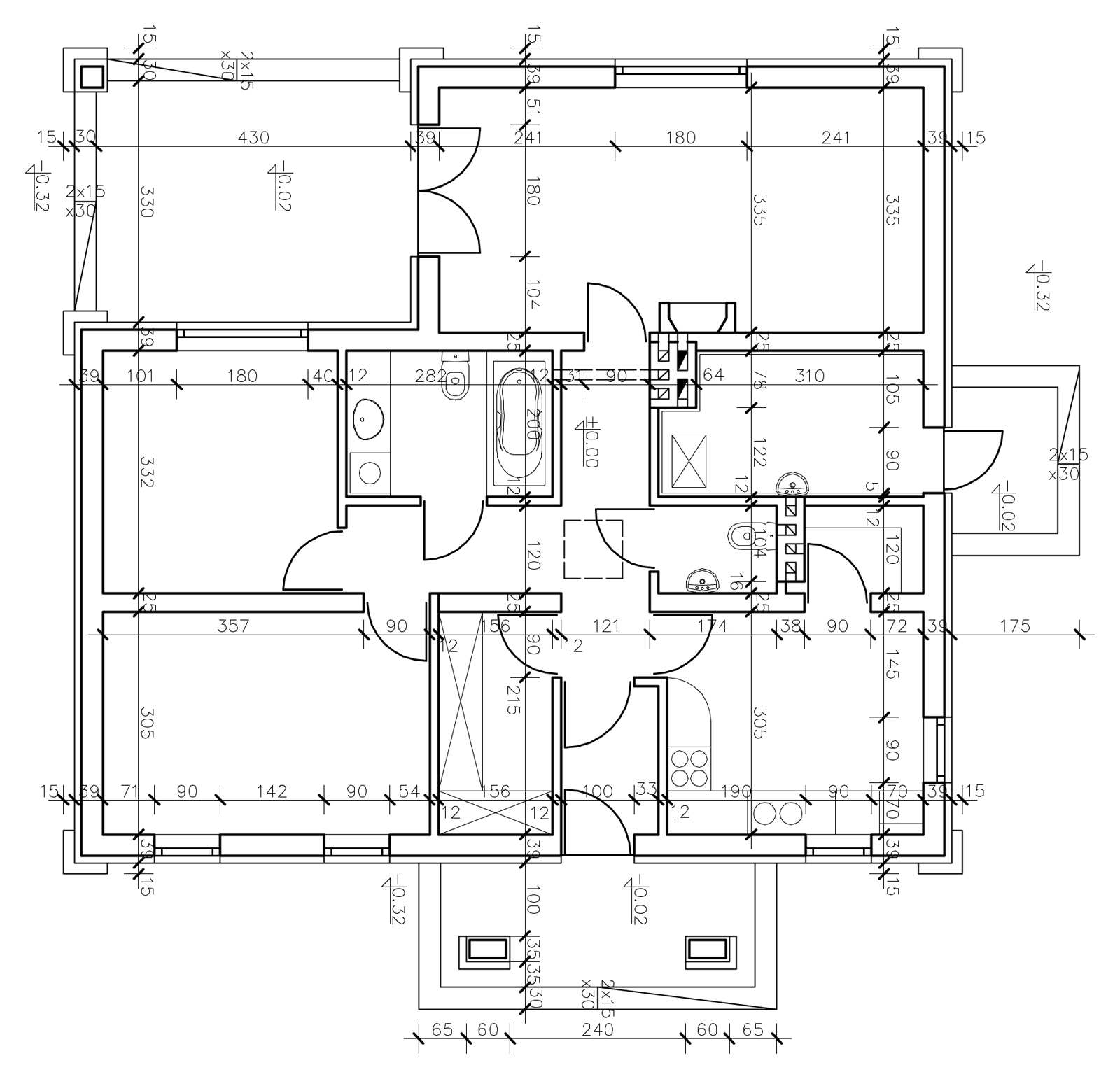Projekt domu DM-6300 - rzut parteru Projekt domu DM-6300 - rzut parteru
